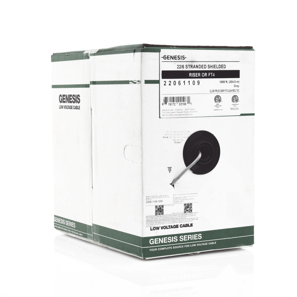 Bobina de Cable Genesis Honeywell 6x22 AWG BLINDADO Color Gris 305 ...