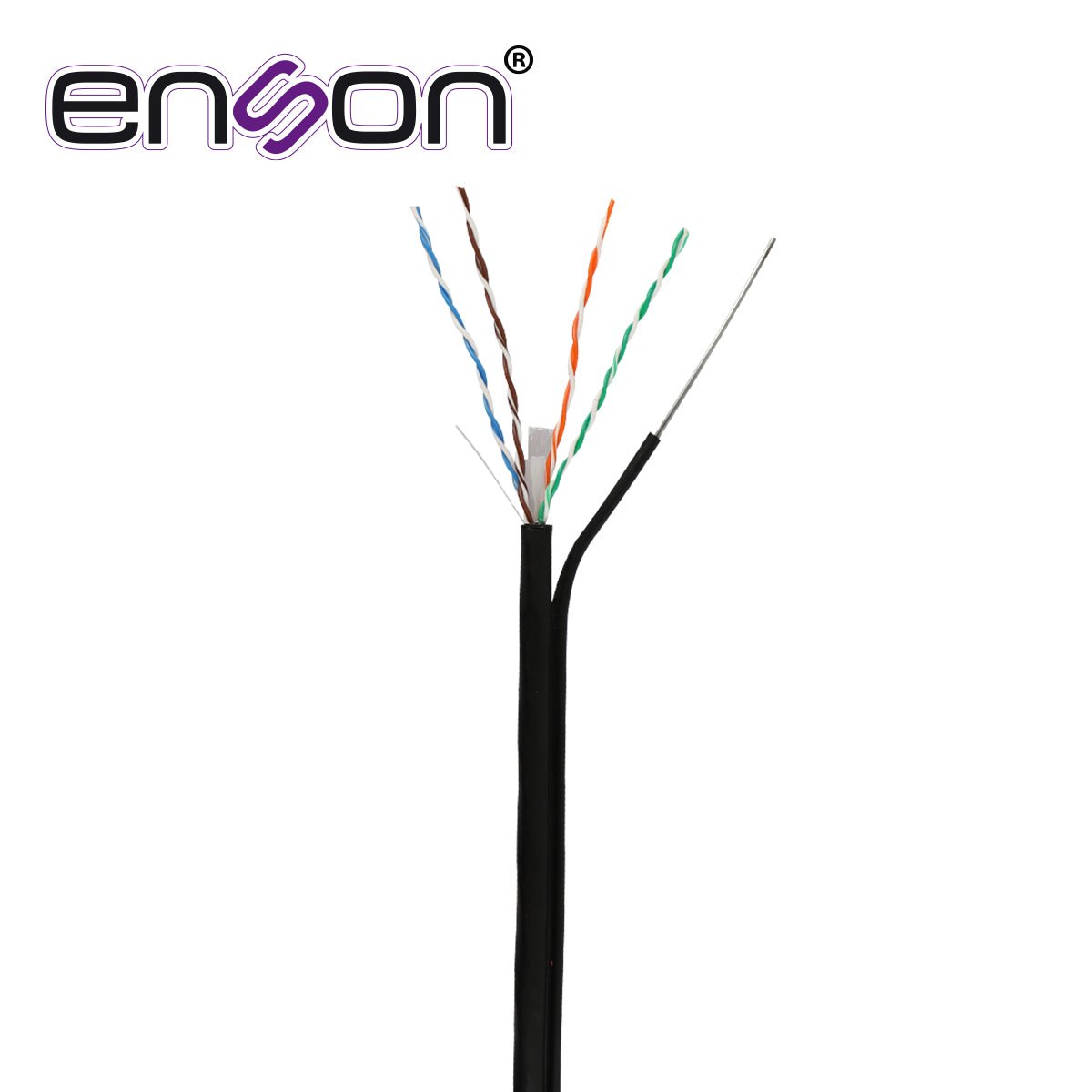 Bobina de Cable UTP Aereo Cat6 Enson 23 Awg 100% Cobre Uso Exterior ...