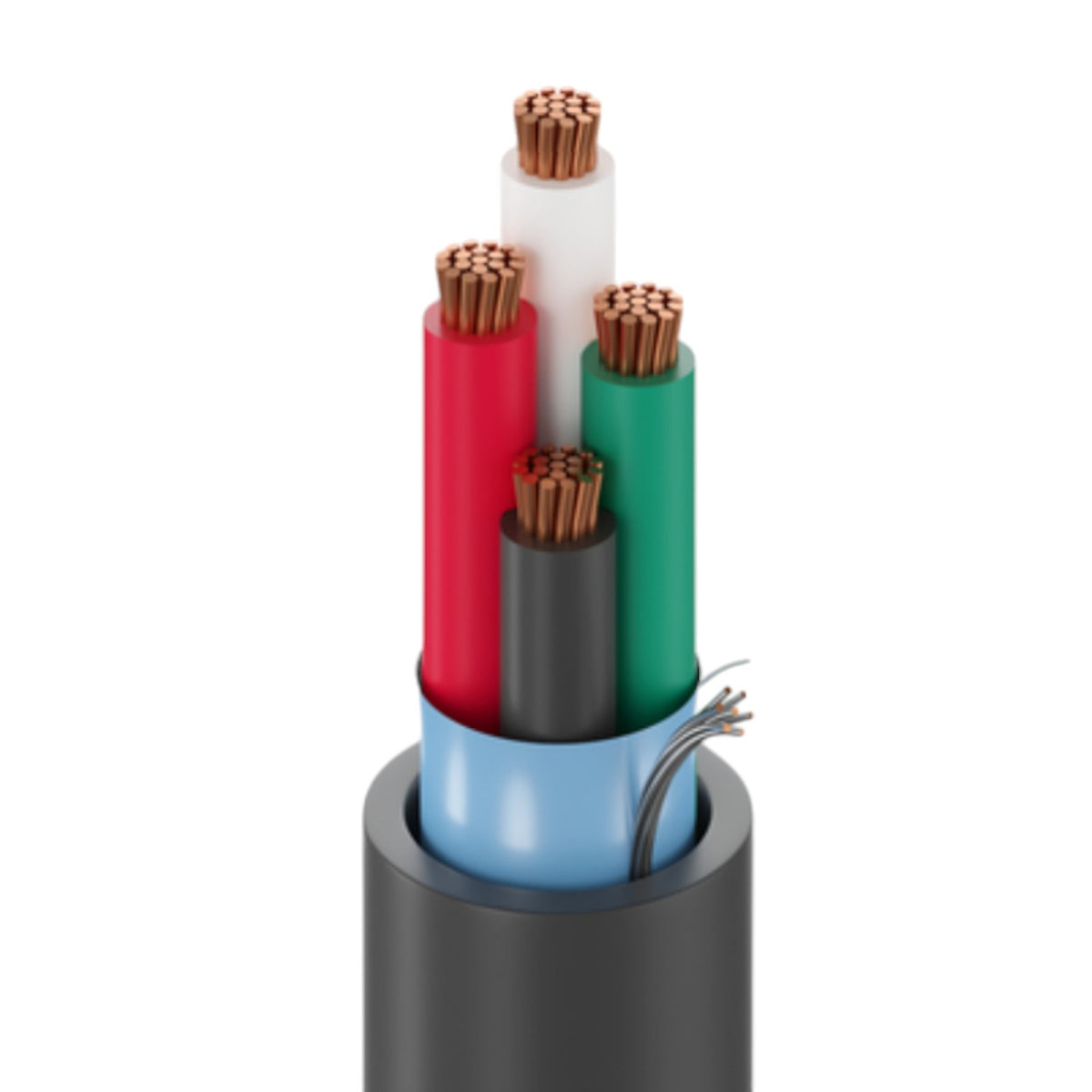 Bobina de Cable Belden 4x16 AWG Blindado CMR 305 Metros Gris 5202FE ...