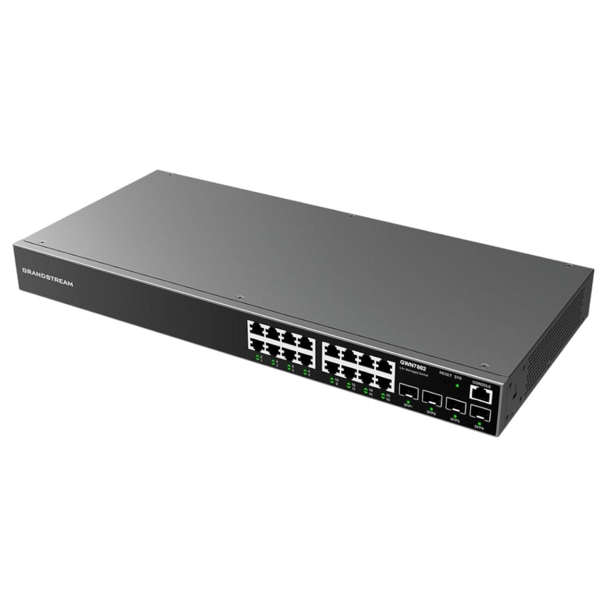 Switch Gigabit Ethernet 16 Puertos 40 Gbit/s Administrable GWN7802 | SILYMX