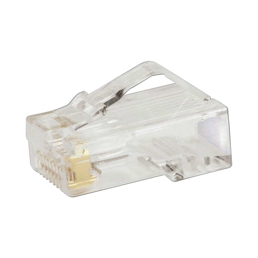 Plug RJ45 Cat5e Para Cable UTP de Calibres 24-26 AWG Chapado en Oro de ...