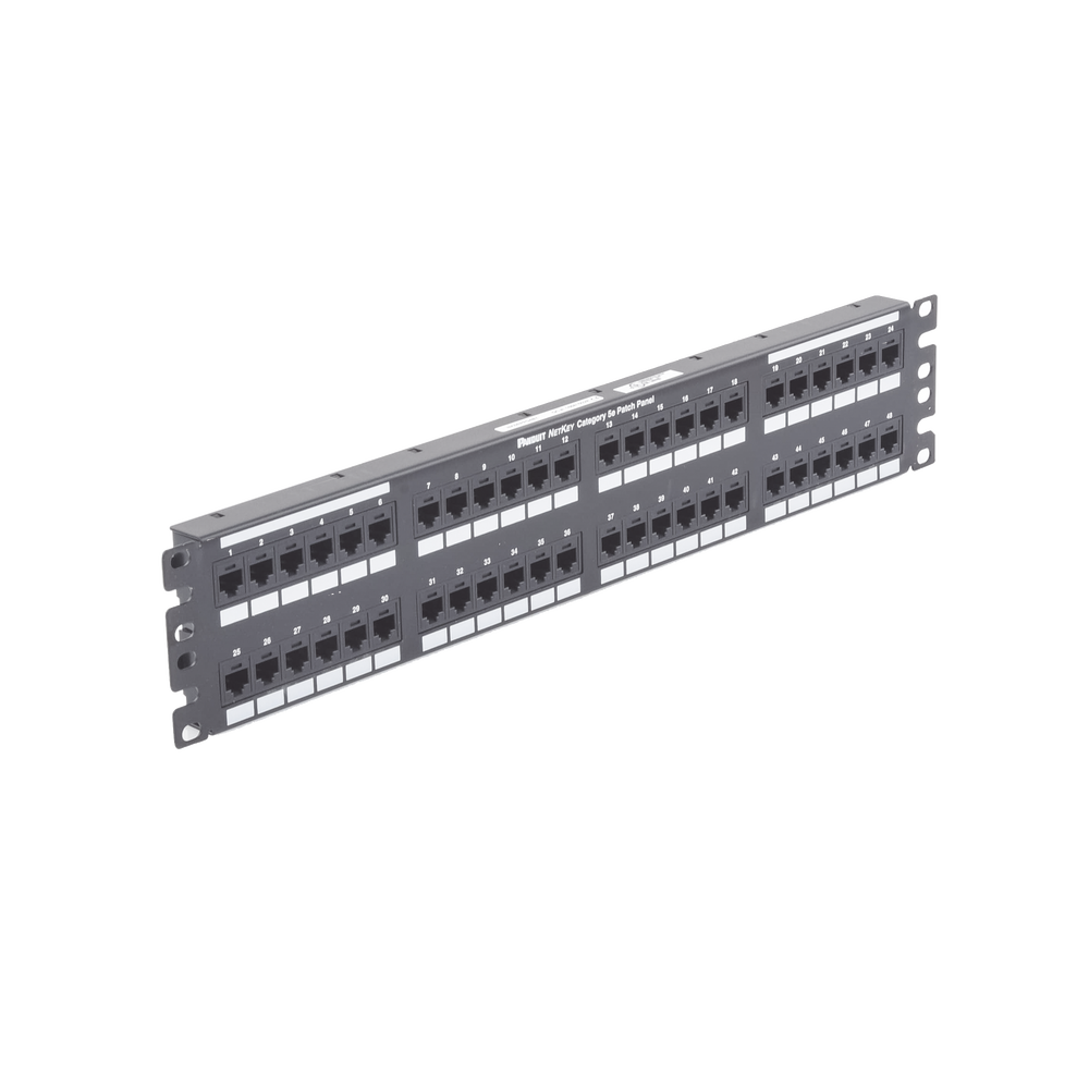 Panel de Parcheo Patch Panel Panduit de Impacto 110 Plano Categoría 6 ...