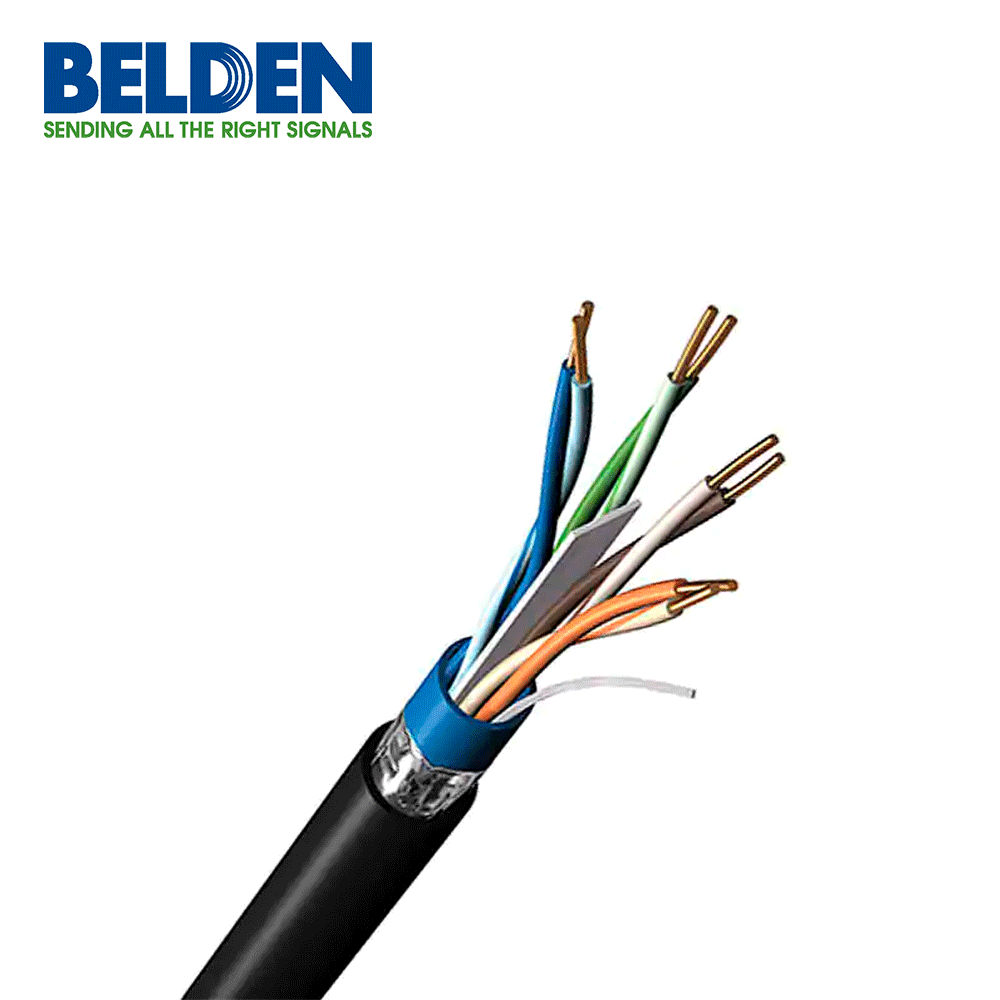 Bobina de Cable Belden Cat6a FTP (STP) 625 MHz 305 Metros Negro S7963A ...