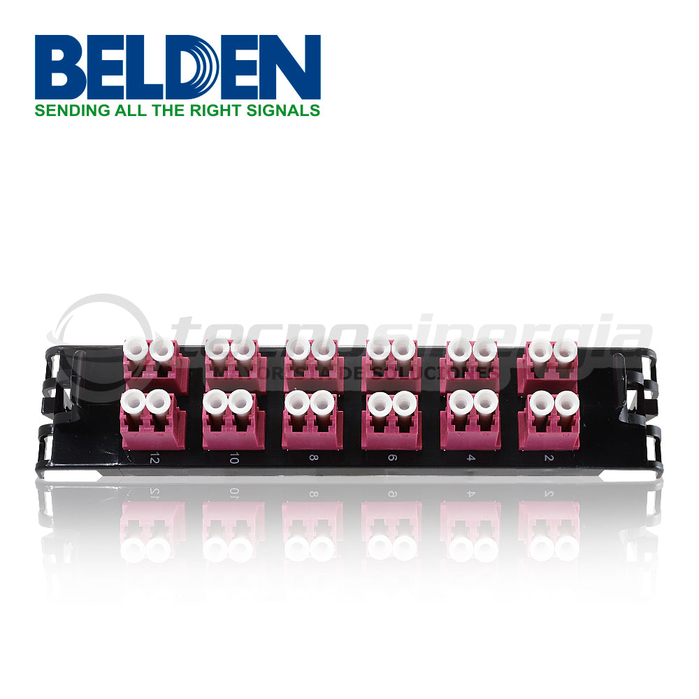 Panel De Fibra Belden Ff4x12ld 12 Puertos Lc Duplex 24 Fibras Tipo ...